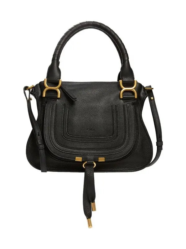 Chloé Small Marcie Leather Satchel - Black