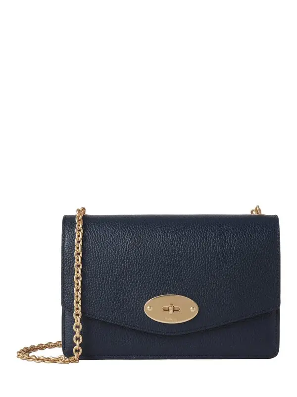 Mulberry Small Darley Leather Clutch - Night Sky