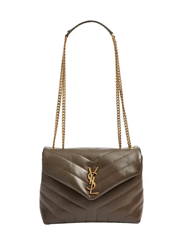 Saint Laurent Loulou Chain Shoulder Bag - Light Musk