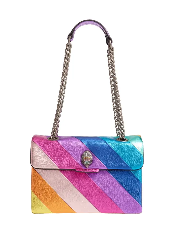 Kurt Geiger Kensington Leather Shoulder Bag - Pink Multi