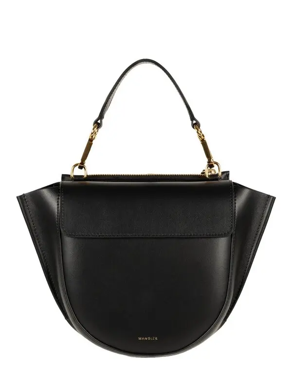 WANDLER Hortensia Mini Leather Bag - Black