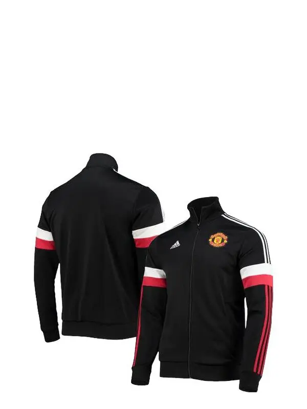 Adidas Manchester United 3-stripes Aeroready Full-zip Track Jacket - Black