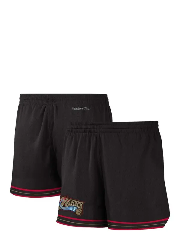 Mitchell & Ness Philadelphia 76ers Jump Shot Shorts - Black