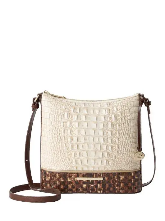 Brahmin Katie Croc Embossed Leather Crossbody Bag - Multi