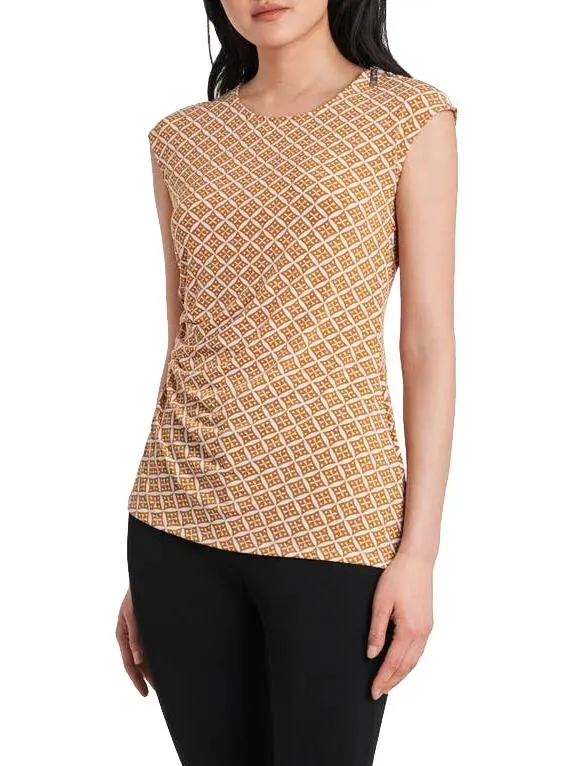 Chaus Geometric Knit Top - Honeybee