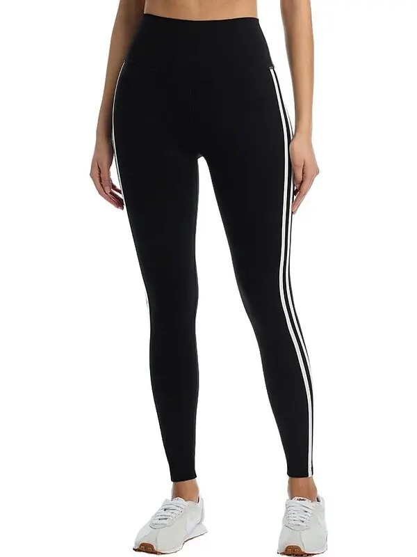 Splits59 Ella Airweight High Waist 7/8 Leggings With Side Stripe Detail - Black/white