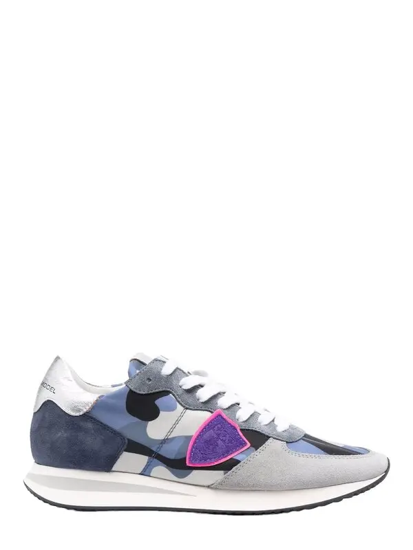 Philippe Model Trpx Camouflage-print Sneakers - Blue