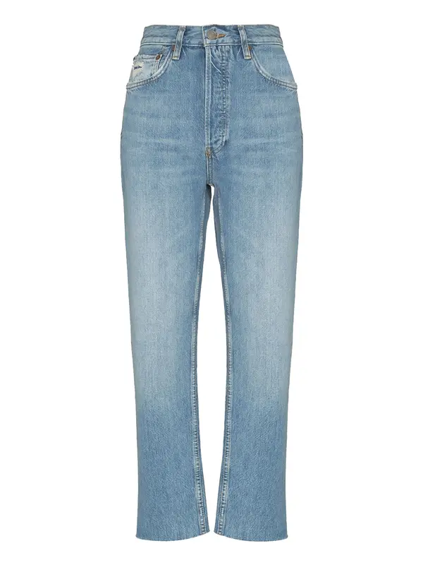 RE/DONE 70s Stone Pipe Straight-leg Jeans - Blue