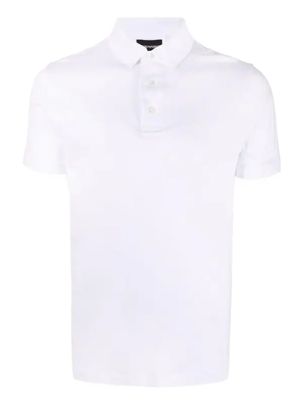 Emporio Armani Eagle-motif Polo Shirt - White