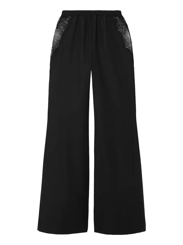 Gabriela Hearst Enrica Wide-leg Cashmere Pants - Black