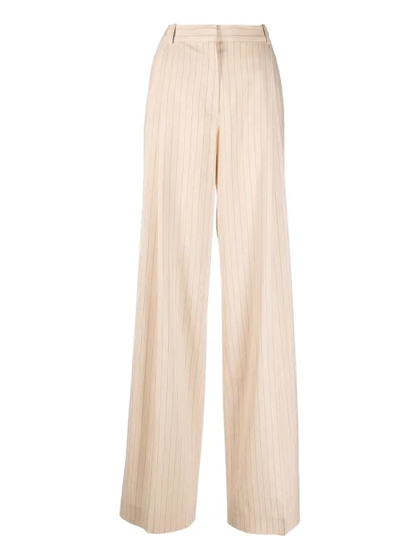 Nina Ricci High-waisted Wide Leg Trousers - Neutrals