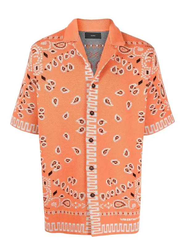 Alanui Bandana-print Shirt - Orange