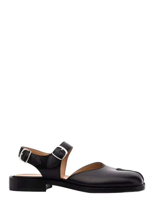 MAISON MARGIELA Tabi Leather Sandals - Black