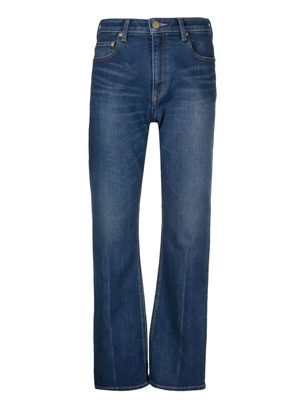 TU ES MON TRESOR High-waisted Flared Jeans - Blue