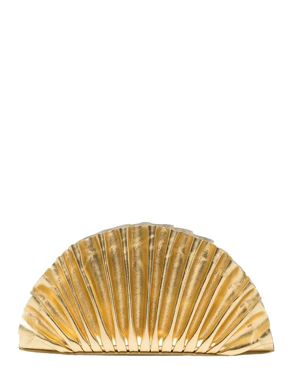 Cult Gaia Nala Shell-detail Mini Clutch - Gold