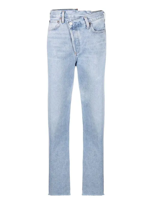 AGOLDE Criss Cross Straight-leg Jeans - Blue