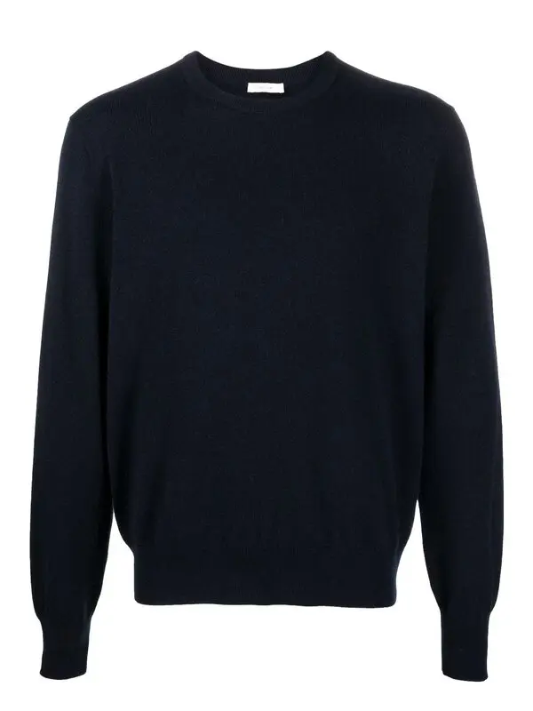 THE ROW Crew Neck Cashmere Sweater - Blue
