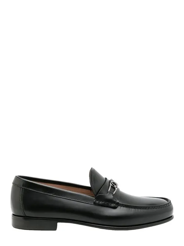 FERRAGAMO Mathias Slip-on Loafers - Black