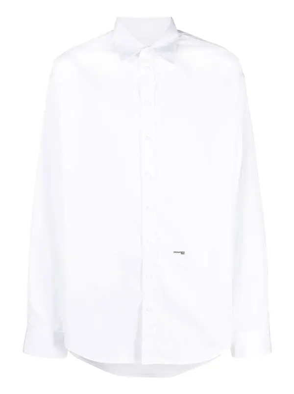 Dsquared2 Logo-print Long-sleeve Shirt - White