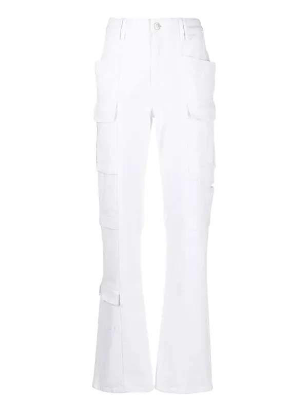 Isabel Marant Vokayo Straight-leg Cargo Jeans - White
