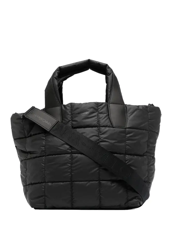 VEECOLLECTIVE Quilted Tote Bag - Black
