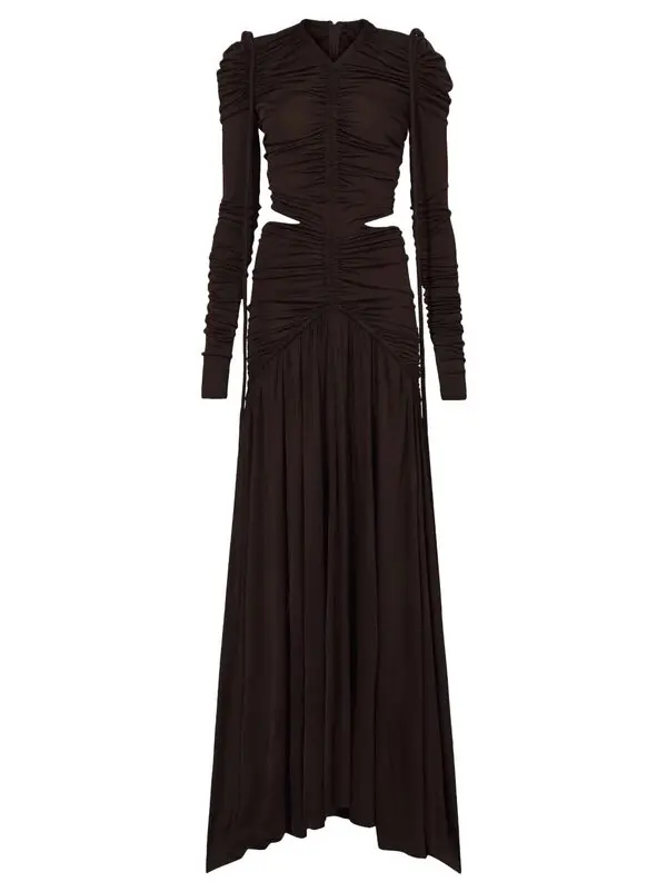 Proenza Schouler Cinched Cut-out Dress - Brown