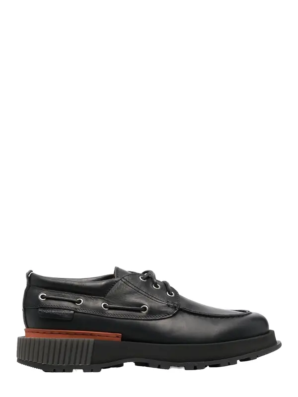 BOTTERO Two-tone Boat Shoes - Black
