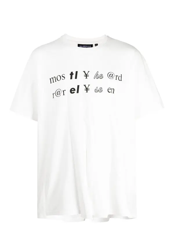MOSTLY HEARD RARELY SEEN Graphic-print Cotton T-shirt - White