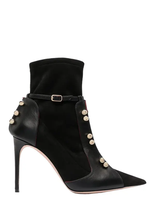 HARDOT Stud-detail Ankle Boots - Black
