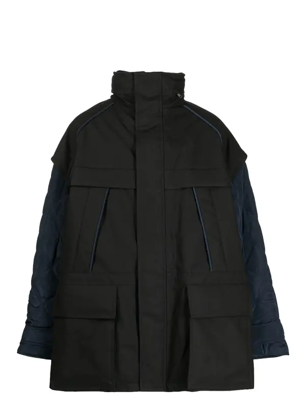 JUUN.J Zip-up Padded Jacket - Black