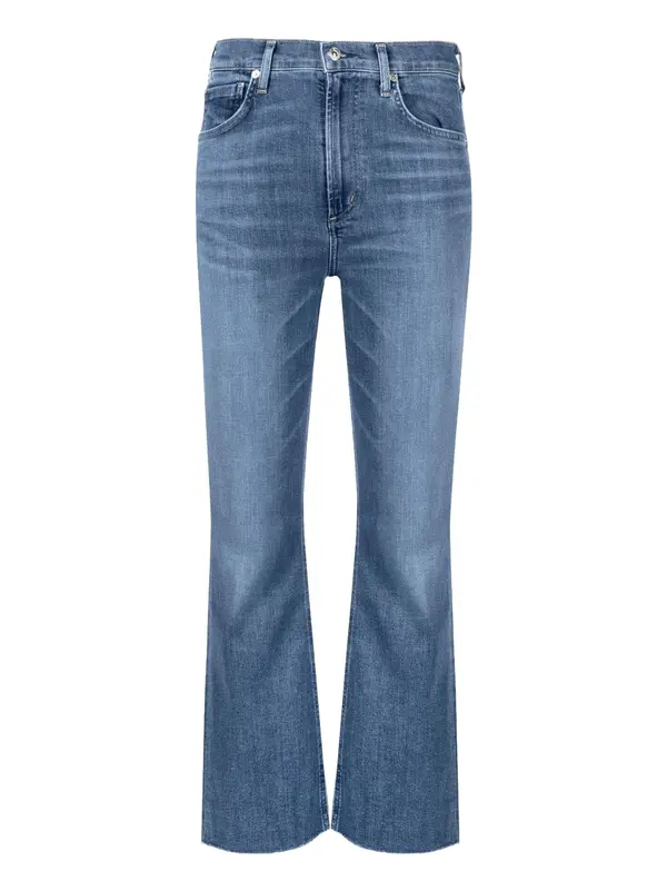 Citizens Of Humanity Isla Cropped Bootcut Jeans - Blue