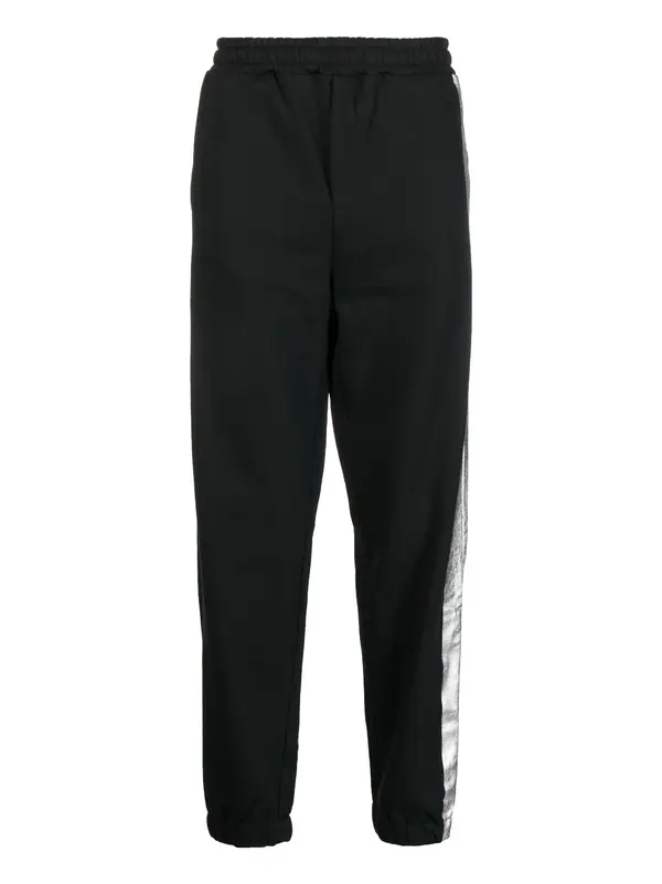 Helmut Lang Metallic-detail Track Pants - Black