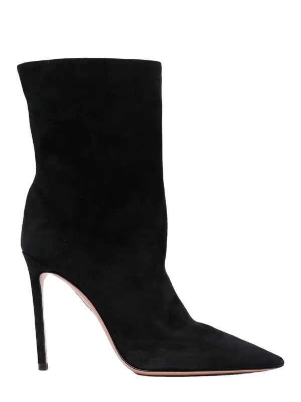 AQUAZZURA Pointed-toe Ankle Boots - Black