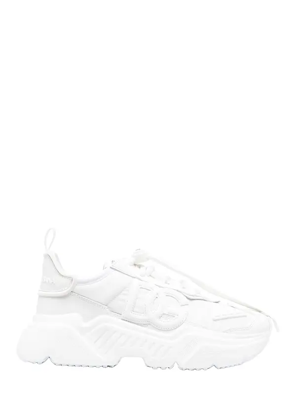 Dolce & Gabbana Daymaster Leather Sneakers - White