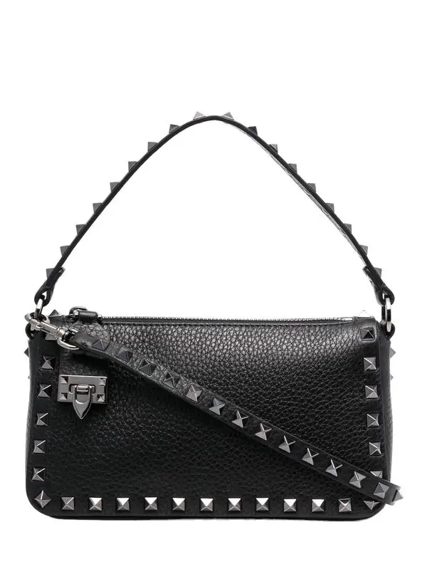 Valentino Garavani Rockstud Leather Crossbody Bag - Black