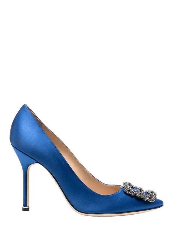 Manolo Blahnik Hangisi 105mm Pumps - Blue