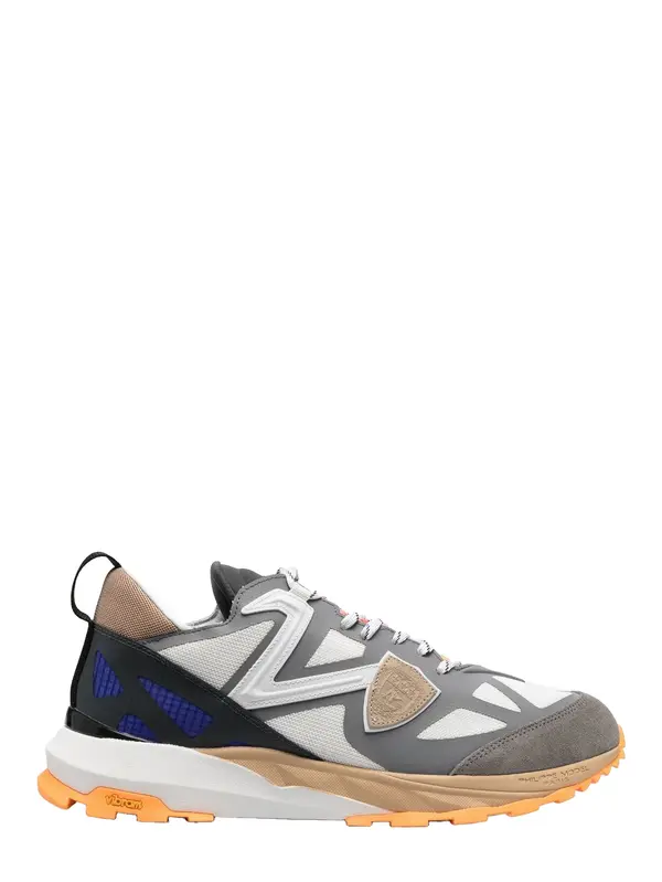 Philippe Model Logo-patch Low-top Sneakers - Grey