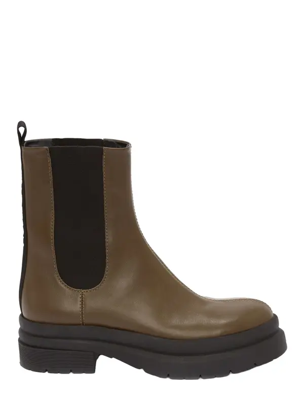 JW Anderson Calf Leather Chelsea Boots - Green