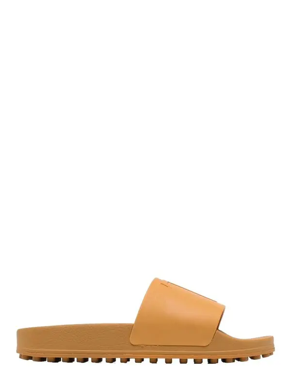 TOD'S Logo-embossed Pool Slides - Brown