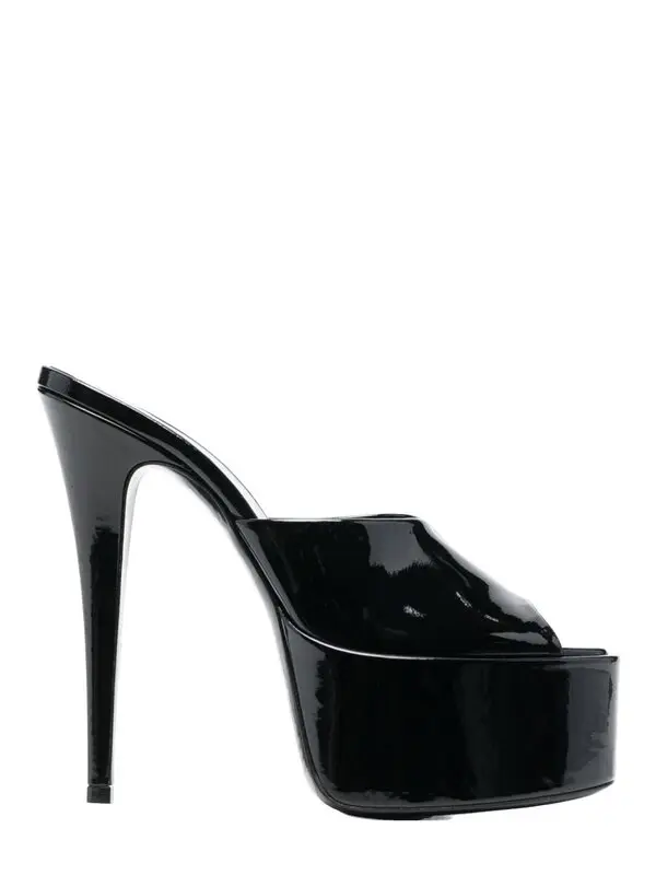 Paris Texas Marina 145mm Platform Sandals - Black