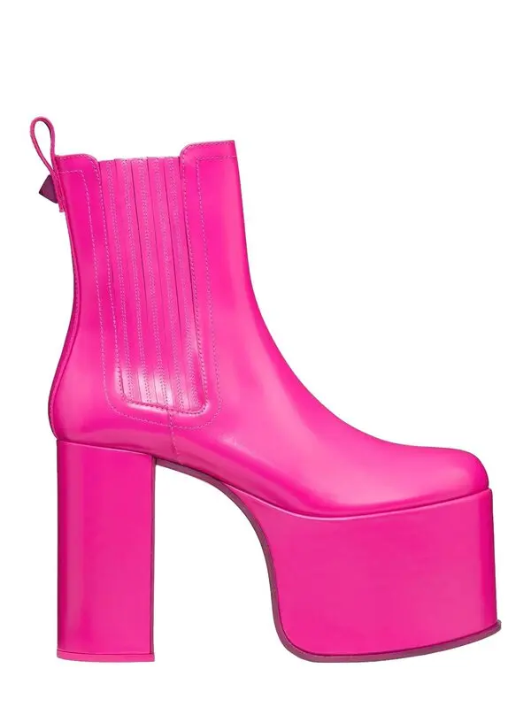 Valentino Garavani Club Platform Chelsea Boots - Pink