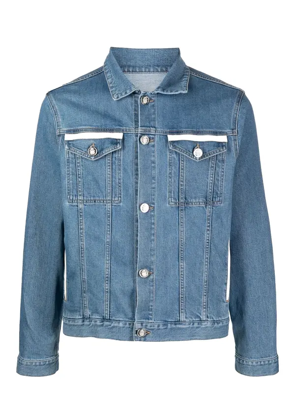 BILLIONAIRE Institutional Denim Jacket - Blue