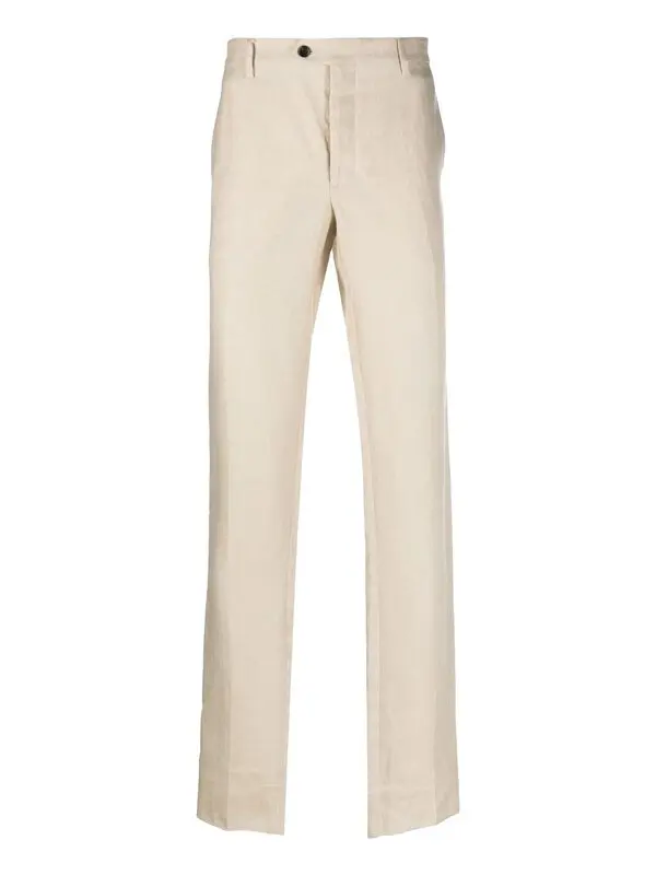 BILLIONAIRE Linen Tailored Trousers - Neutrals
