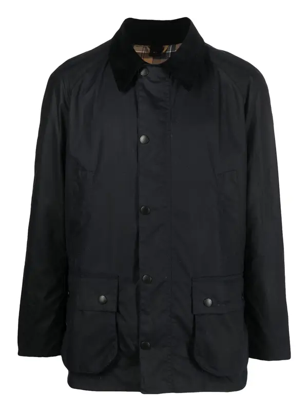 Barbour Collared Waxed Jacket - Blue