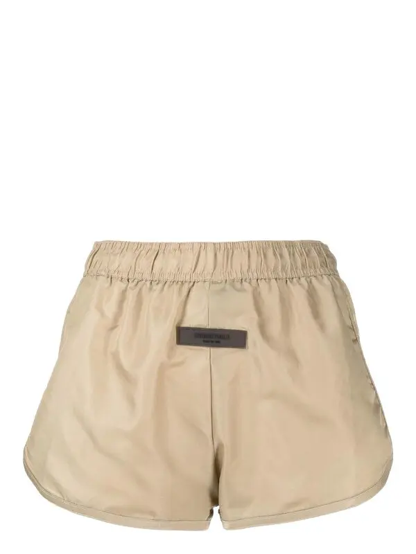 Fear Of God Logo Patch Track Shorts - Green