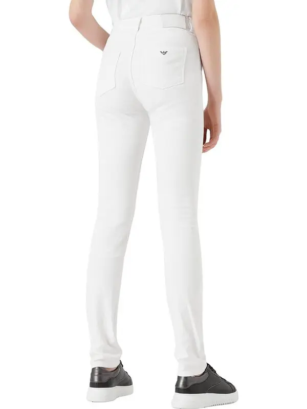 Emporio Armani Skinny Jeans - Solid White
