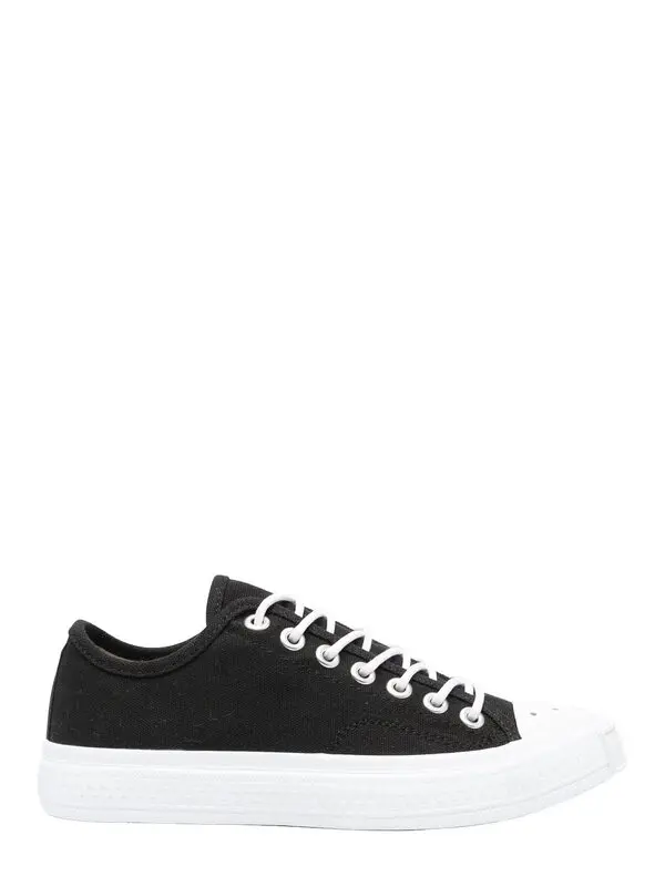 Acne Studios Contrasting Toe-cap Low-top Sneakers - Black