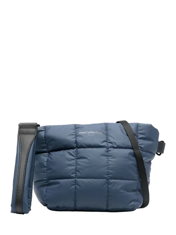 VEECOLLECTIVE Quilted Crossbody Bag - Blue
