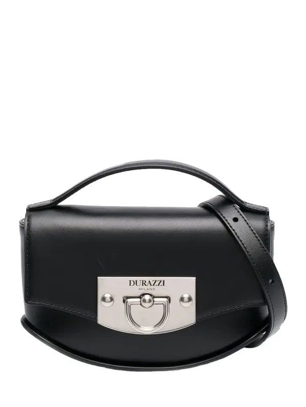 DURAZZI MILANO Flip-lock Shoulder Bag - Black