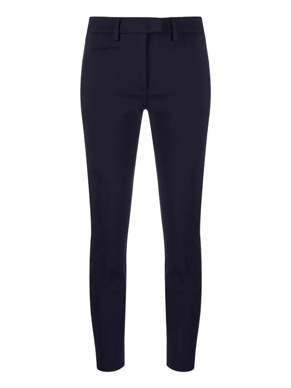 DONDUP Slim-cut Cropped Trousers - Blue